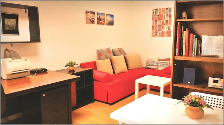 Freelancers Bright Home In Center Ac | Wifi | Bike - North Macedonia