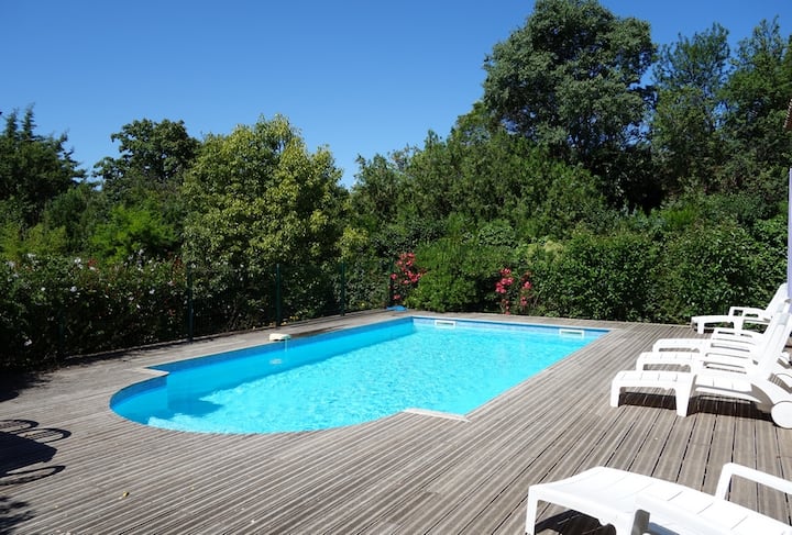 Spacieuse Villa Climatisée Avec Piscine Privée - Béziers