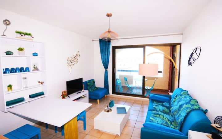 Le Barcarès, Couladère Studio 28m² Avec  Loggia - Le Barcarès