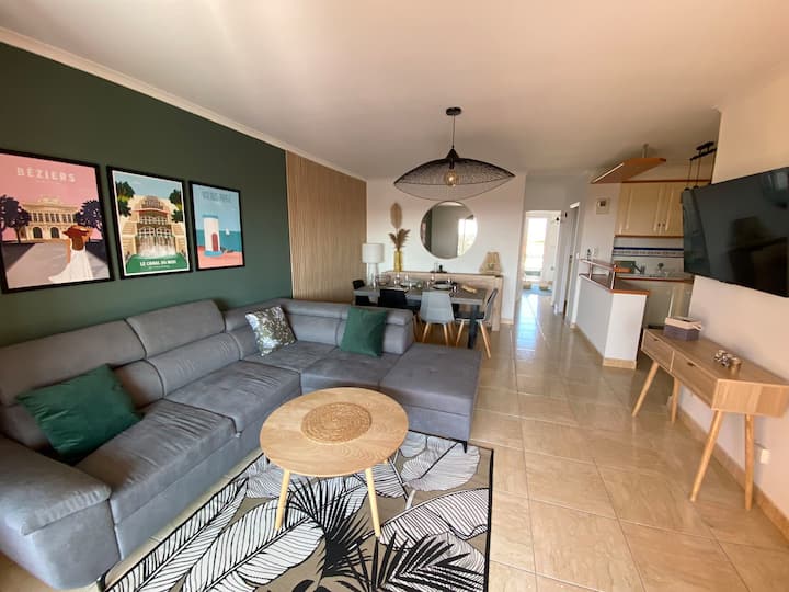 Appartement Cosy Vue Mer, Climatisé, Parking Privé - Valras-Plage