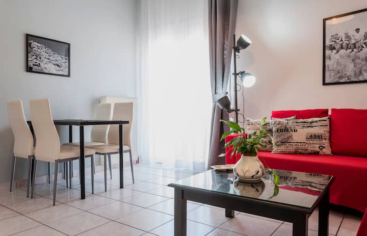 A2.balcony,8' Beach Oldtown 2bdr - Chania