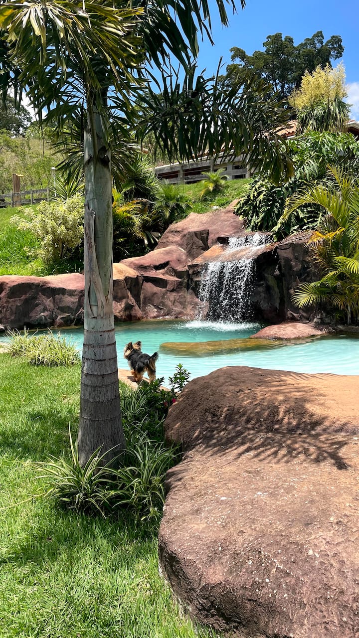 Casa De Campo Com Cachoeira Artificial E Fogueira - Caxambu