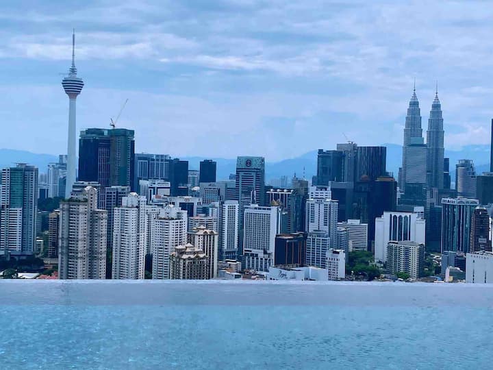Infinity Pool/ 3br Unit, Near Lalaport, Klcc View - Bukit Bintang