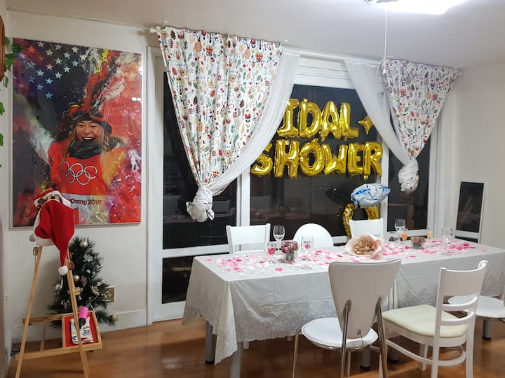 [3박]강남 양재천 와인 거리  큰 투룸 (모임 워크샵 가능) #미스터멘션 - 판교동