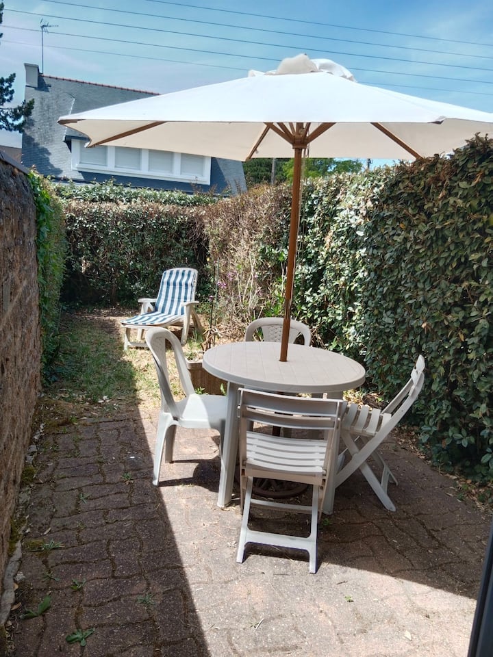 Joli Studio & Jardin Dans Résidence Les Alizés - Carnac Plage