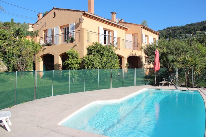 Villa Piscina Giardino Grasse 5 Camere Da Letto 20 Minuti Cannes E Théoule Spiaggia Mare - Pégomas