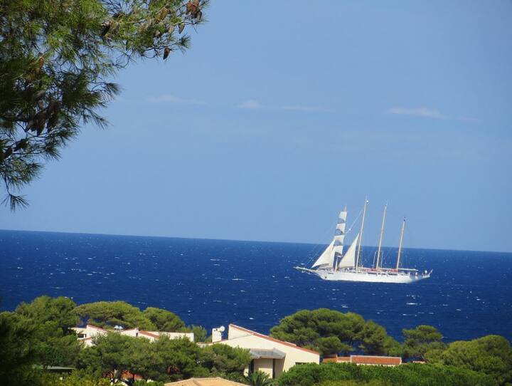 Appartement Vue Sur Mer A 7 Mn A Pied De La Plage - Lumio