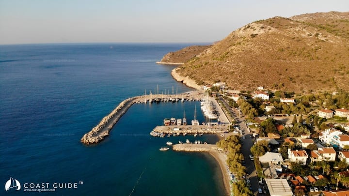 Datça Palamutbükü Denize Sıfır Villa - Palamutbükü Plajı