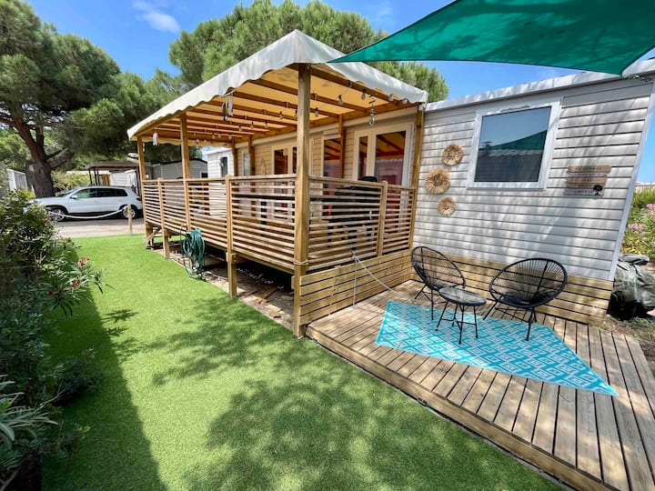 Mobilhome Tout Beau Tout Neuf/camping4*/mer à Pied - Languedoc-Roussillon