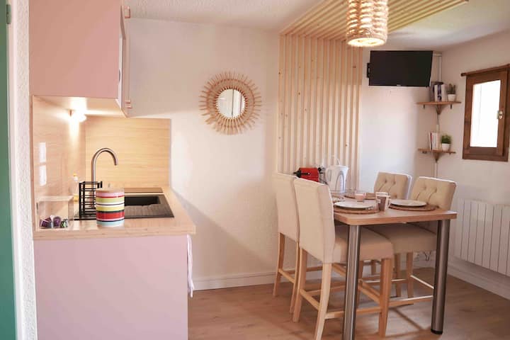 Magnifique Studio Cocooning Style Naturel Chic - Les Rousses