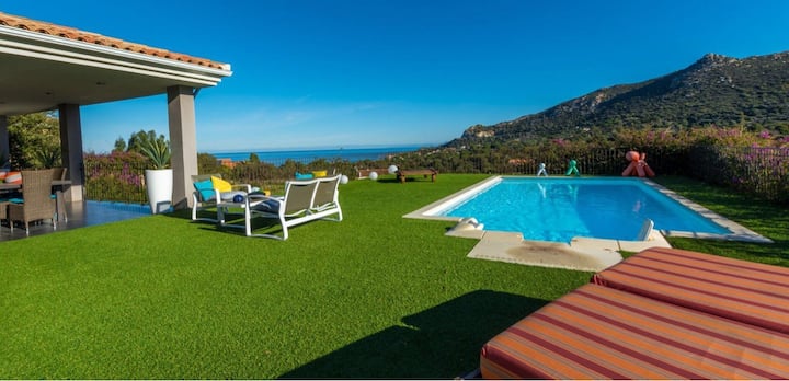 Villa Avec Piscine-vue Mer Dans Domaine Sécurisé - Haute-Corse