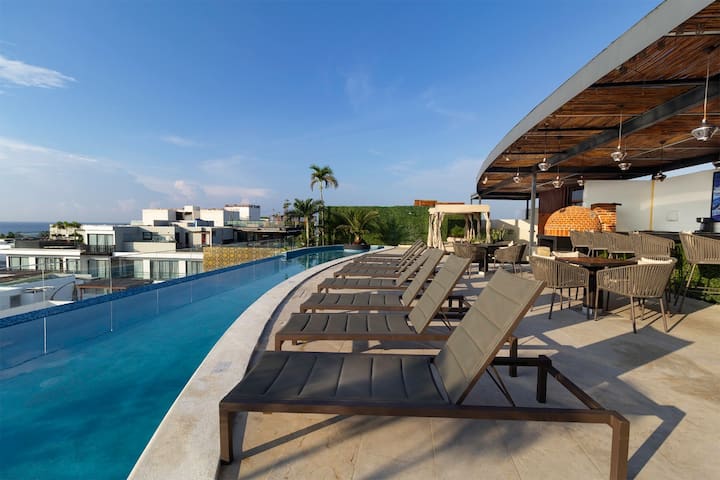 ♥Chic -Cozy Studio♥ Beach 2m- Gym & Free Parking - Playa del Carmen