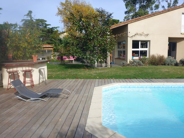 Belle Maison Contemporaine Avec Piscine - Saint-Jory