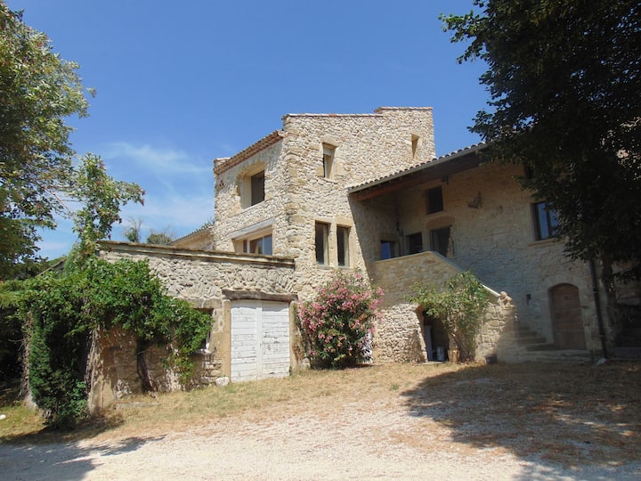 Grand Mas Provençal à La Campagne Avec Piscine - Crest