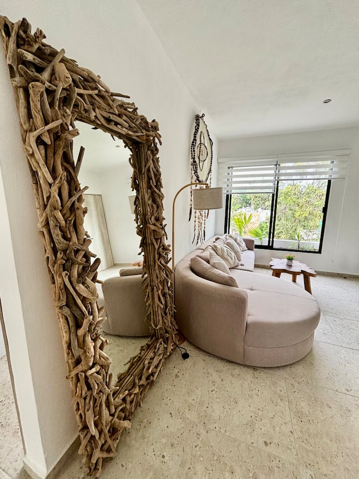 Modern Light & Quiet Apartment - Tulum