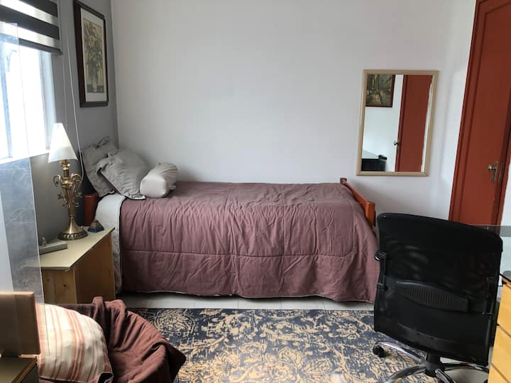 Gran Habitación  Con Coffeebreak  En Luminoso Depa - Mexico