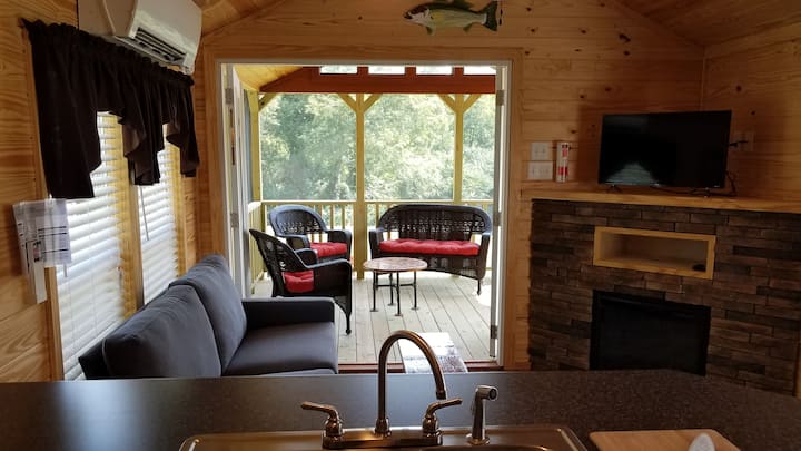 Deluxe Cabin, River Camp:  Eastford, Ct - Natchaug State Forest, Eastford