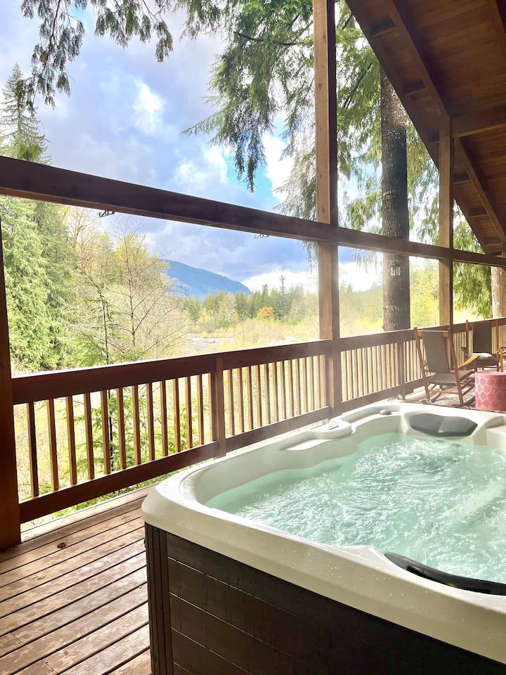 Glacier Creek/forest View, Hot Tub On Covered Deck - Glacier, WA