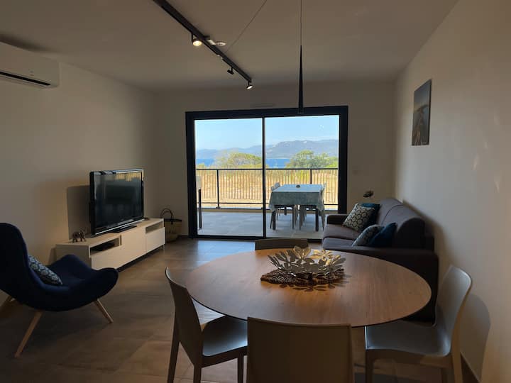 Appartement-4/6 Pers-vue Mer Neuf - Propriano