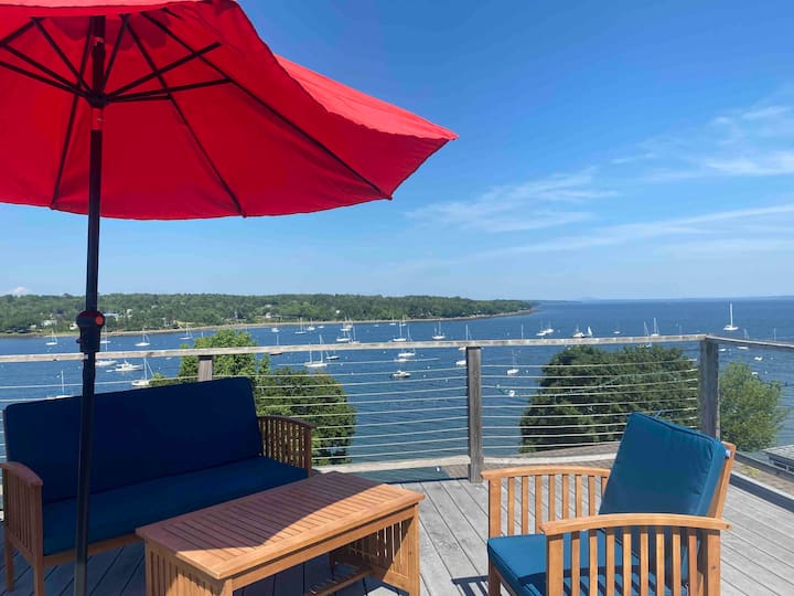 Bayview Delight | Rooftop Porch Overlooking Bay - Belfast, ME
