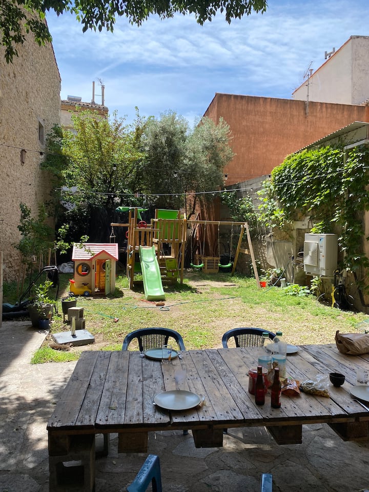 Appartement Maison Vigneronne + Jardin Meze Centre - Sète