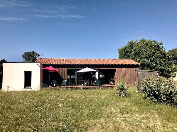 Agréable Villa Moderne Climatisée - 200 M Du Lac - Lacanau