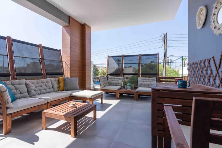 Alex’ Cheerful 1 Bdr Apt W/large Blacony - Larnaca - Larnaca