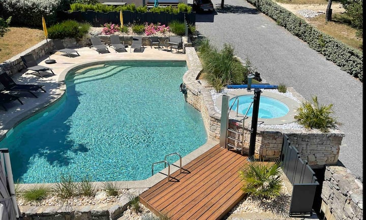 Villas  Ruoms 10/pers Piscine + Spa - Vallon-Pont-d'Arc