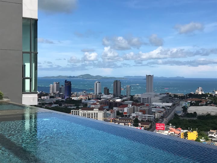 Pattaya Condo - Private Room And Sky Swimming Pool - Thaïlande