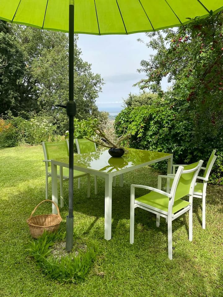 T3 Village Typique Vue Mer Au Loin Et Plaine - Biguglia