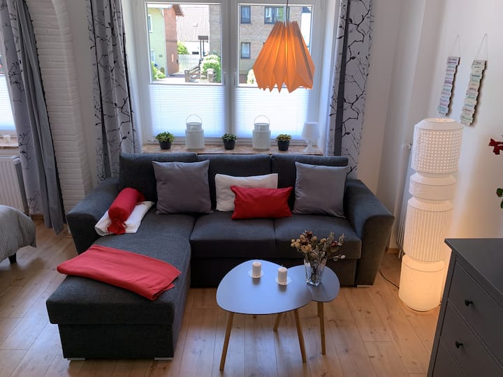 “Tiny One”,helle Studiowohnung Mit Gartenzugang - リューベック