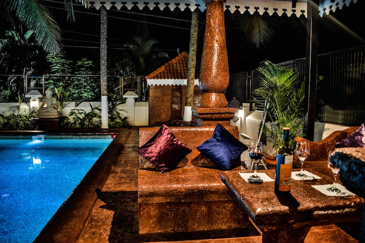 4br Pvt Pool Villa With Chef - Wifi - North Goa - Goa
