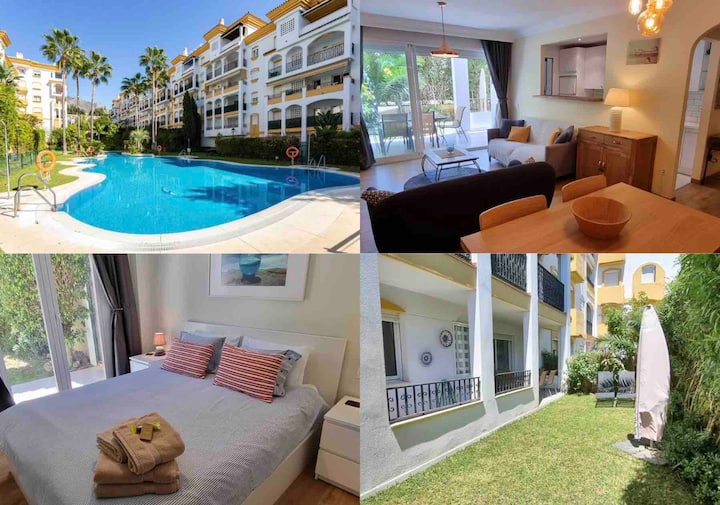 500m To Beach & Private Garden In Golden Mile - Marbella