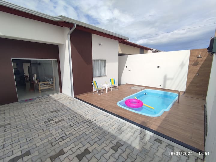 Casa Com Piscina Em Prado Lunamar - Prado