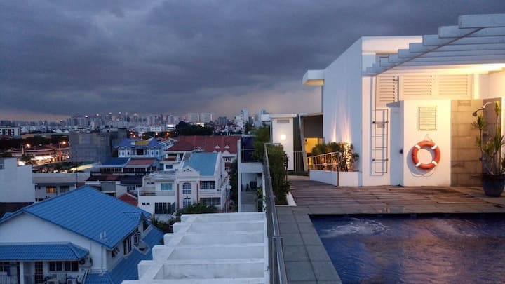 Sky Terrace W 2 Rooms, Garden Terrace & Pool(mrt) - 新加坡