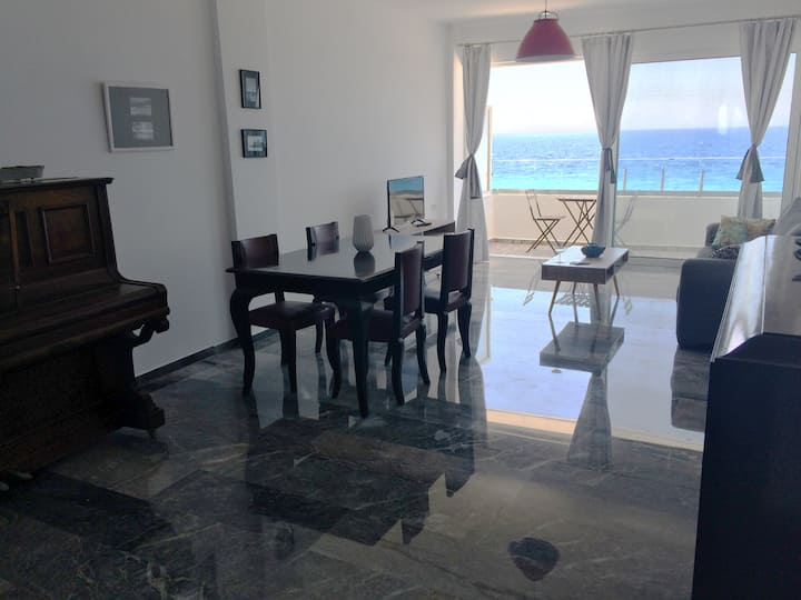 Amazing Aegean Sunset View Beachfront Apartment - Rhodes (Greece)