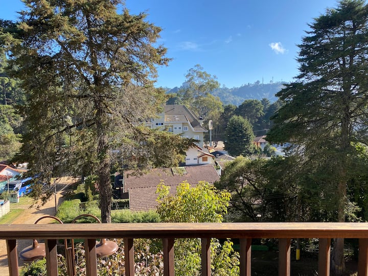 Apartamento Encantador Com Lareira, Linda Vista! - Campos do Jordão