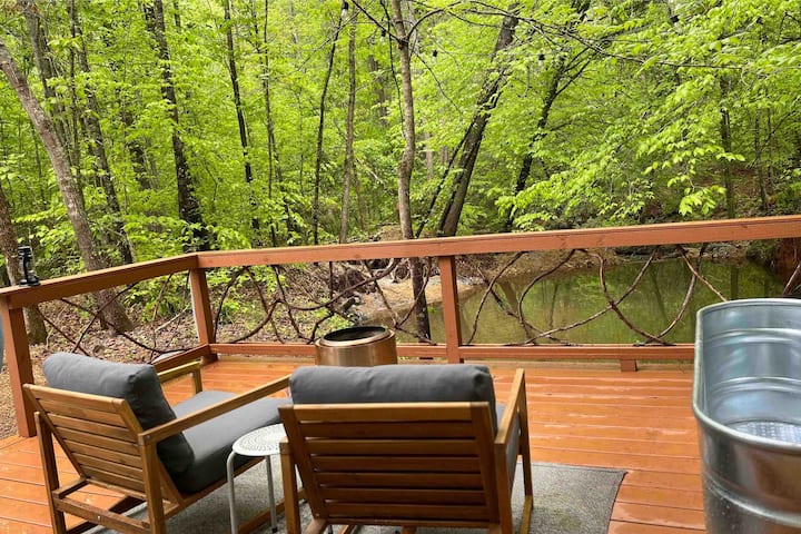 Glamping Wood Stove/lg. Tub/h+c H2o/view/private - 노스캐롤라이나