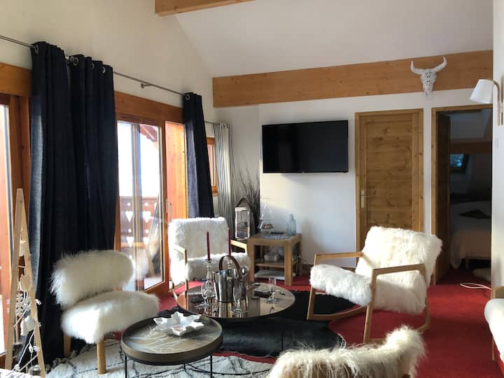 Penthouse Bond 007 Risoul 120m2chalet Sur Le Toit - Risoul