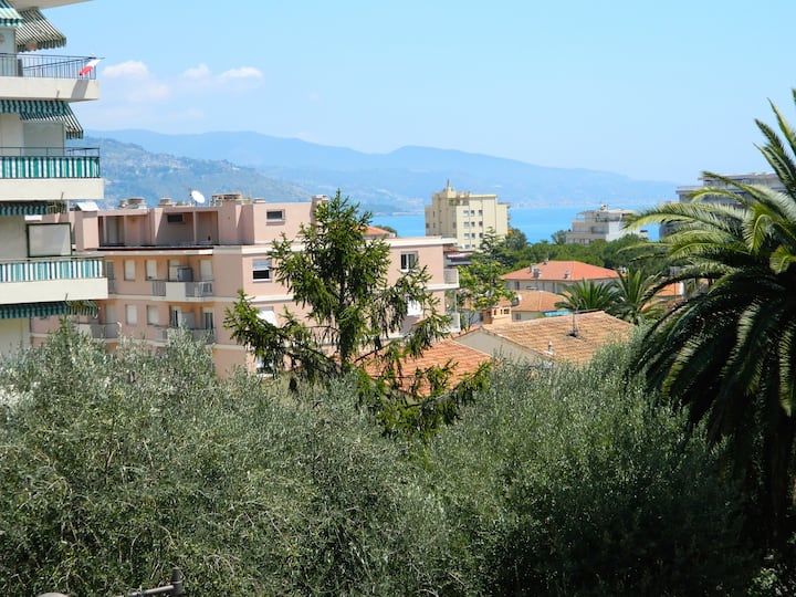 Jolie Studio Avec Terrasse Proche Menton - Plage de Carnolès