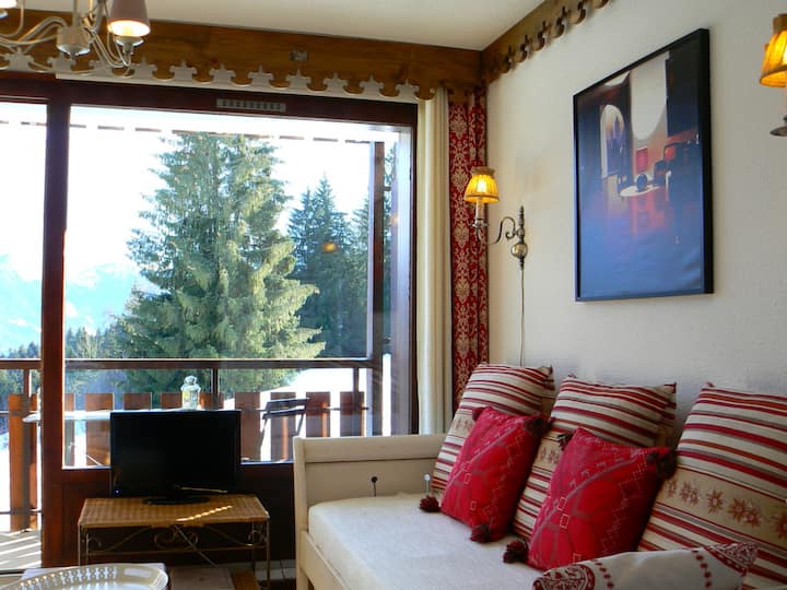 Deux Pièces Pleine Vue Mont-blanc Près Des Pistes