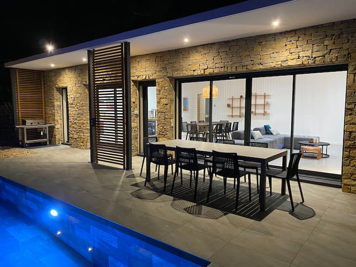 Villa Contemporaine Avec Piscine Chauffée - Saint-Cyr-sur-Mer