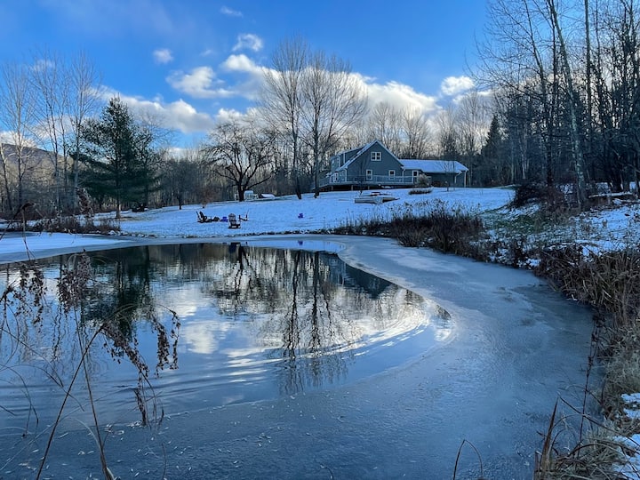 Catskills Dream | Waterfall, Pond, & Views - Roxbury, NY