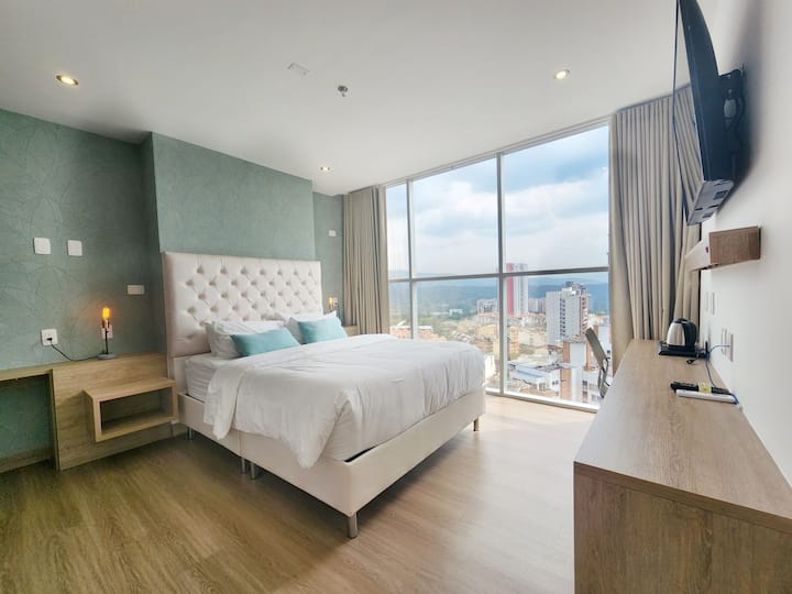 Cómodo Apartaestudio Con Hermosa Vista - Bucaramanga