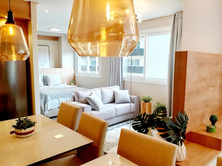 Estúdio Aconchegante; Sofisticado; Centro; Canoas - Canoas