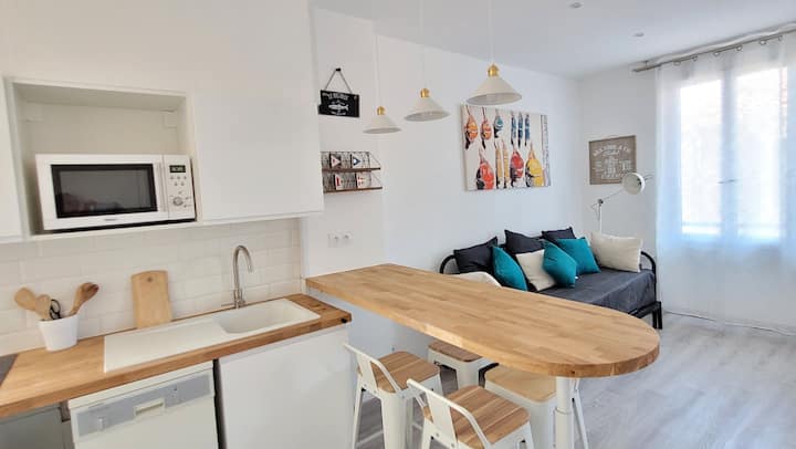 T2 Hyper Centre Cassis 40m2 - Plage du Bestouan