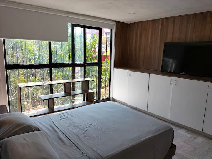 Loft Moderno, Tranquilo Y Con Mucha Luz Natural. - Mexico City