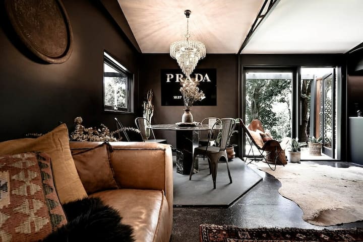 Cool Dark Forest Cottage Outdoor Bath Vinyl Player - Eumundi