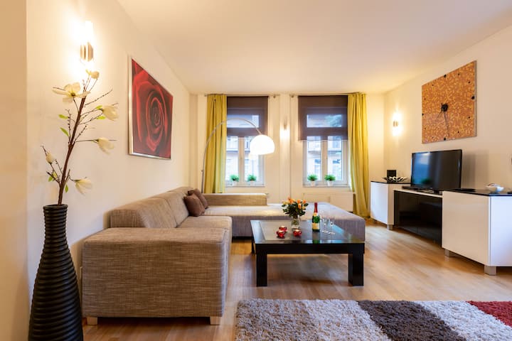 Geräumige, Helle Ferienwohnung In Der City - Dresden