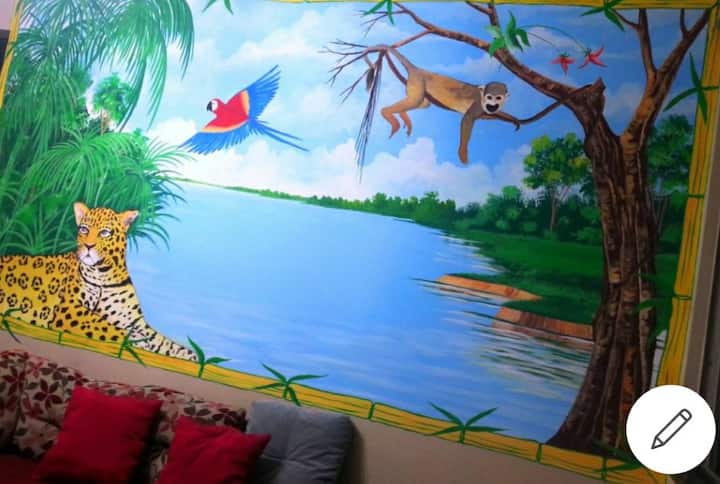 Apê Pintura Regional Onça A 2 Km Manauara Shopping - Manaus